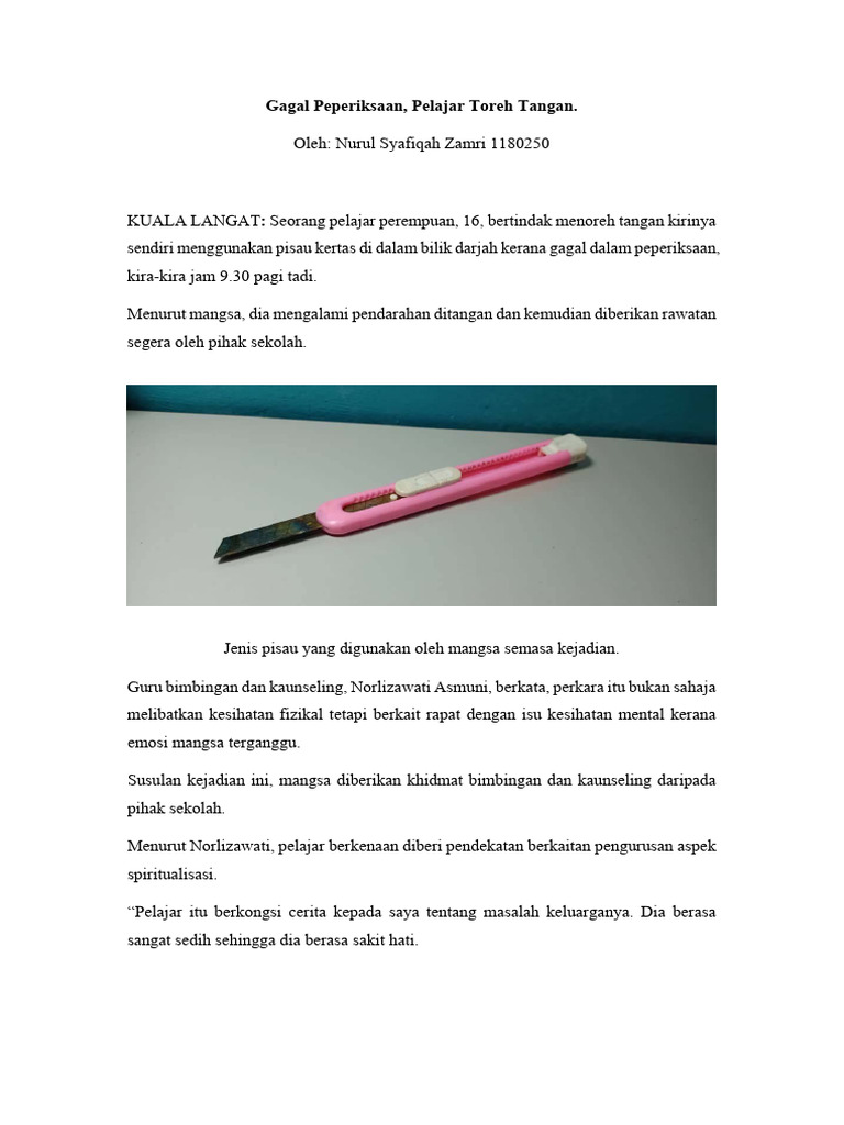 (Beritakampus) Nurul Syafiqah Binti Zamri - Gagal Peperiksaan Pelajar ...
