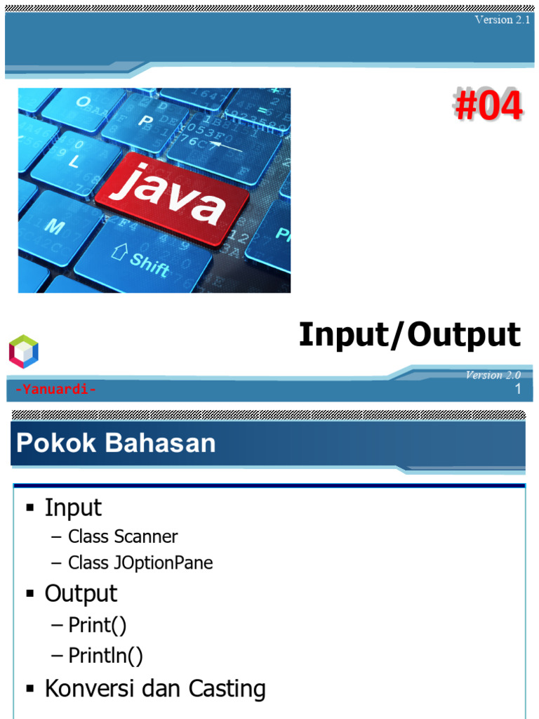 PemrogKomputer4 - Input Output Data | PDF