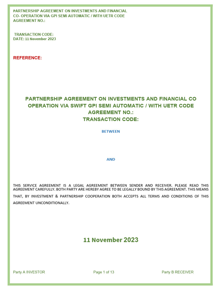 Doa Sample Template | PDF