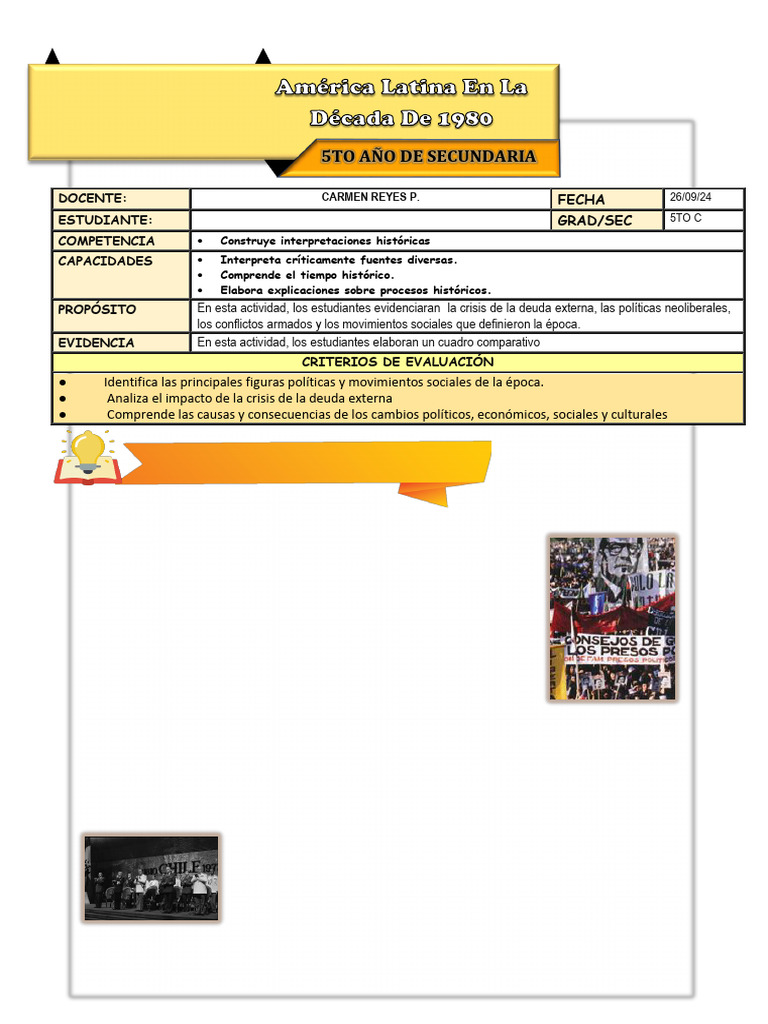 Ficha de Actividad CCSS 5° | PDF