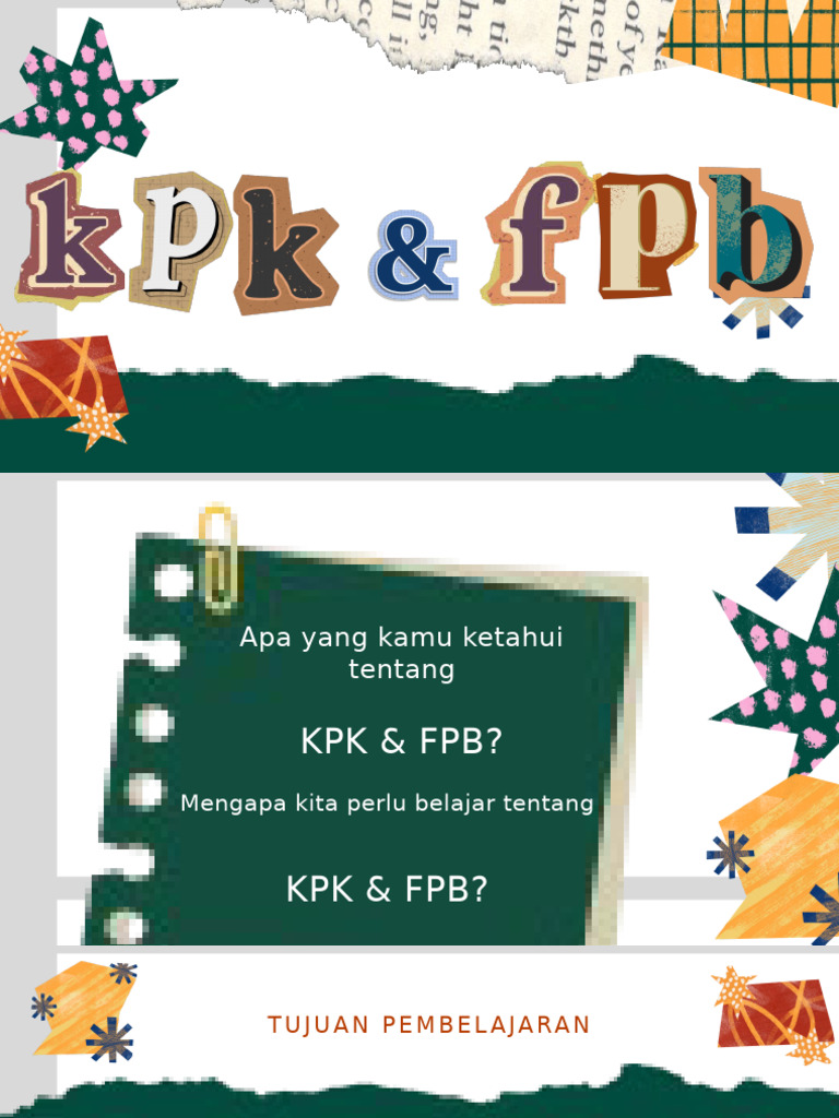 KPK Dan FPB | PDF
