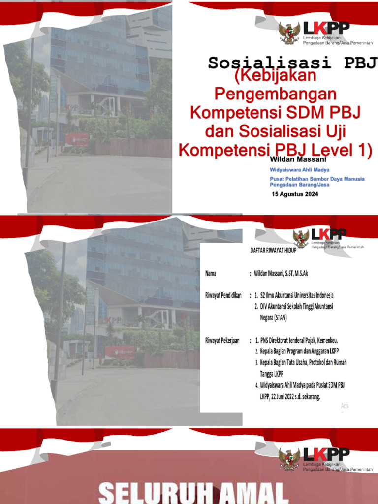 Pengembangan Kompetensi Dan Sosis Ujikom PBJ Level 1 - BPSDM Jabar ...