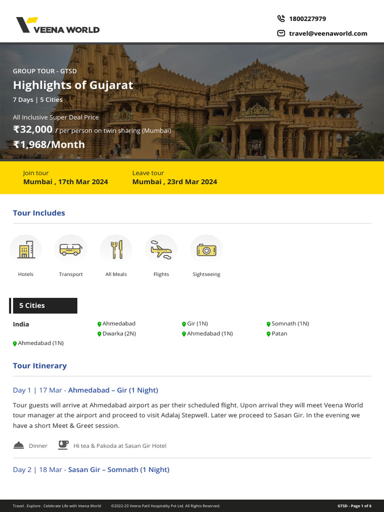 Holiday Details : GTSD | PDF