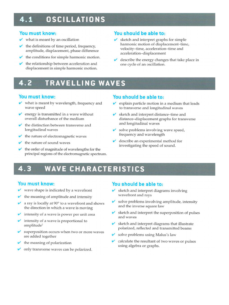 Topic 4 Summary (IB PHYSICS) | PDF
