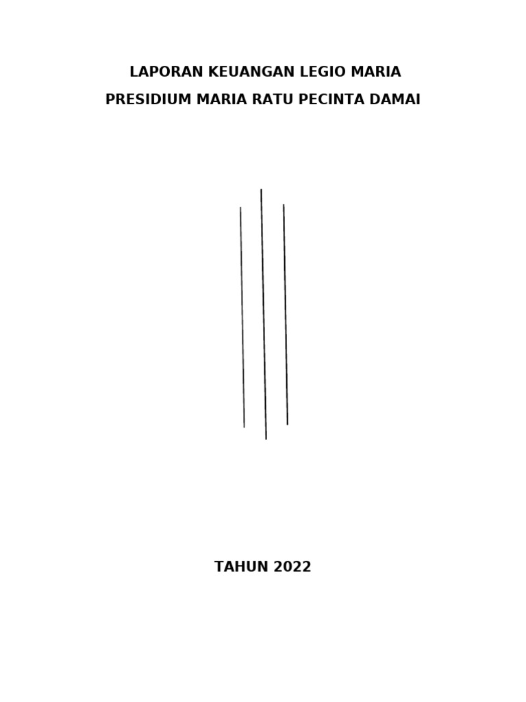 Laporan Keuangan Legio Maria | PDF