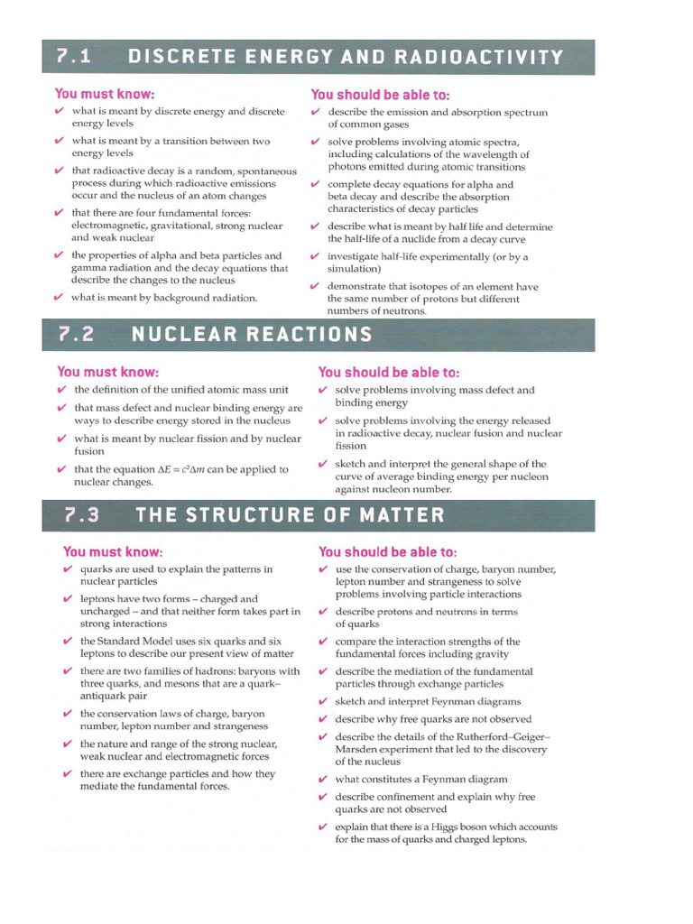 Topic 7 Summary (IB PHYSICS) | PDF