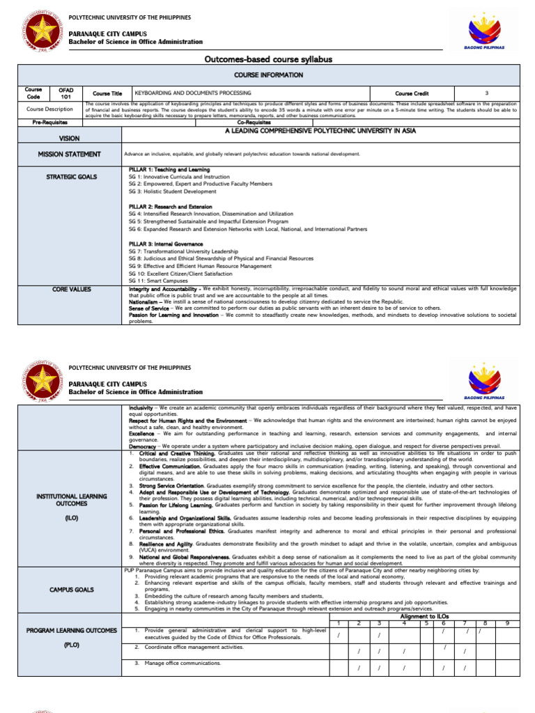 OFAD-101-Keyboarding-and-Documents-Processing-BSOA-1-3 (1) | PDF