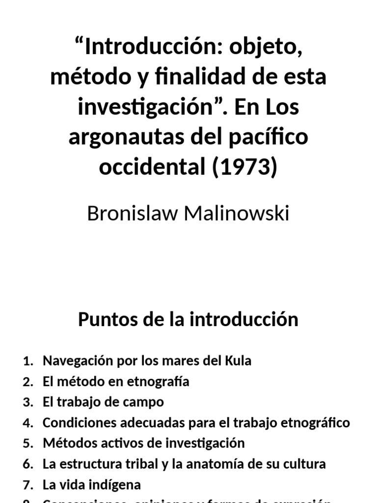 B. Malinowski | PDF