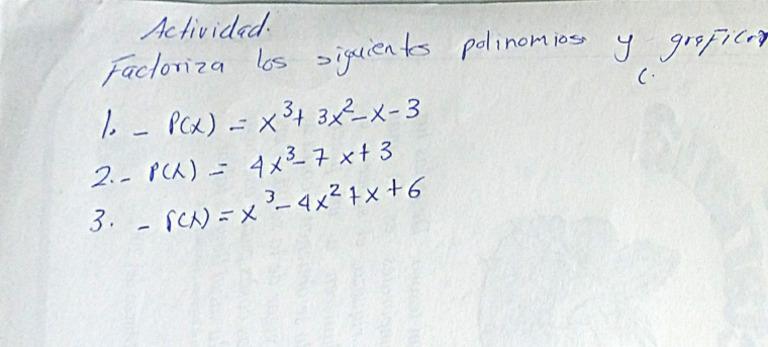 Actividad Teorema Factor | PDF