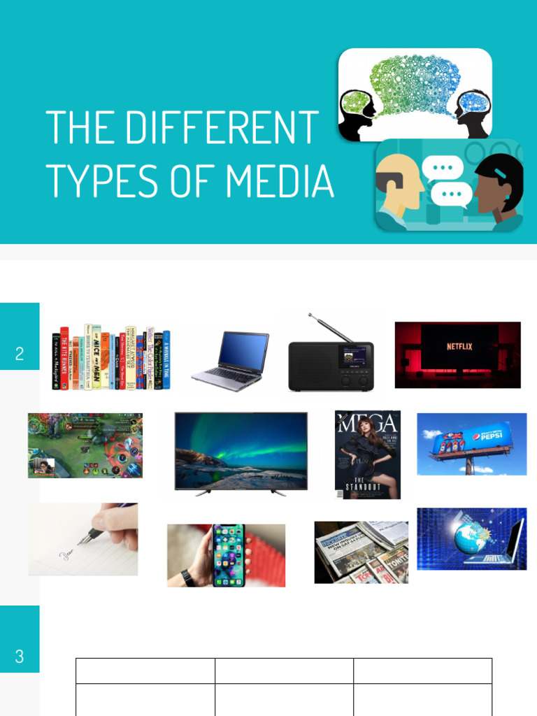 The Different Types of Media | PDF