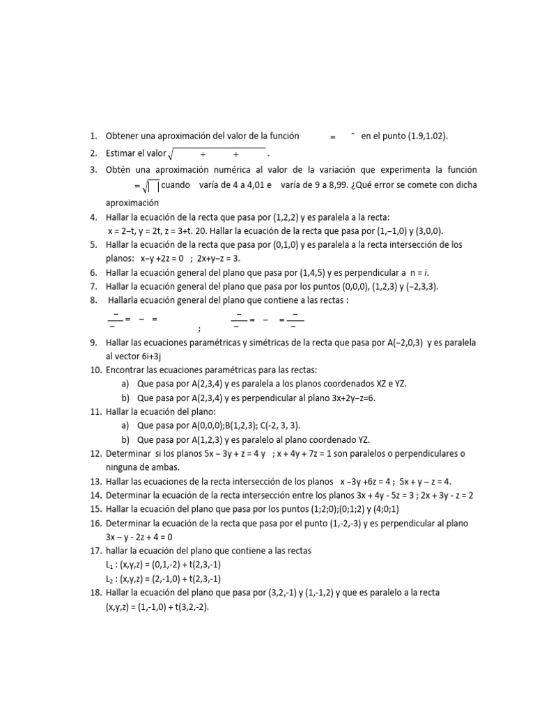 Guia - 3 Ecuaciones Parametricas de La Recta | PDF Guia - 3 Ecuaciones Parametricas de La Recta | PDF