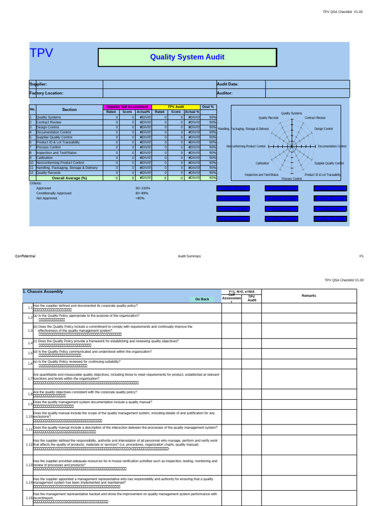 TPV QSA Audit Format | PDF
