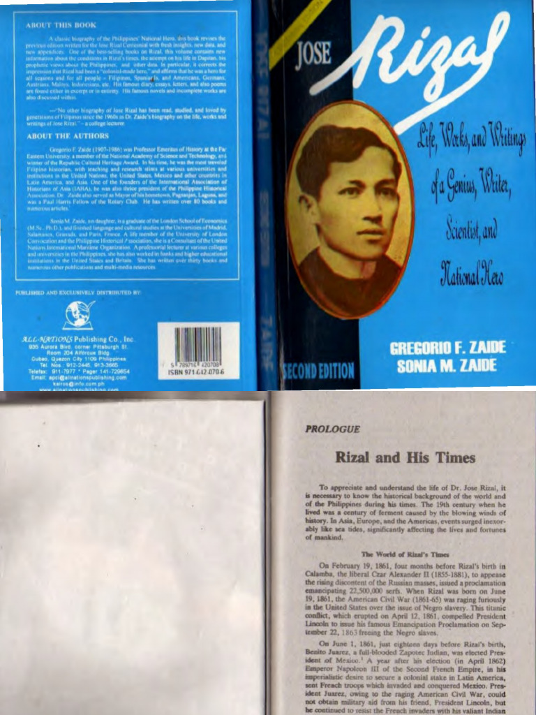 Gregorio F. Zaide - Sonia M. Zaide - José Rizal - Life, Works, and ...
