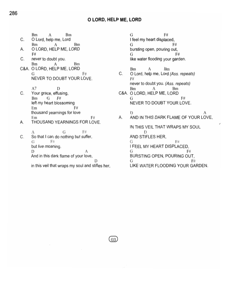286- O LORD HELP ME LORD | PDF