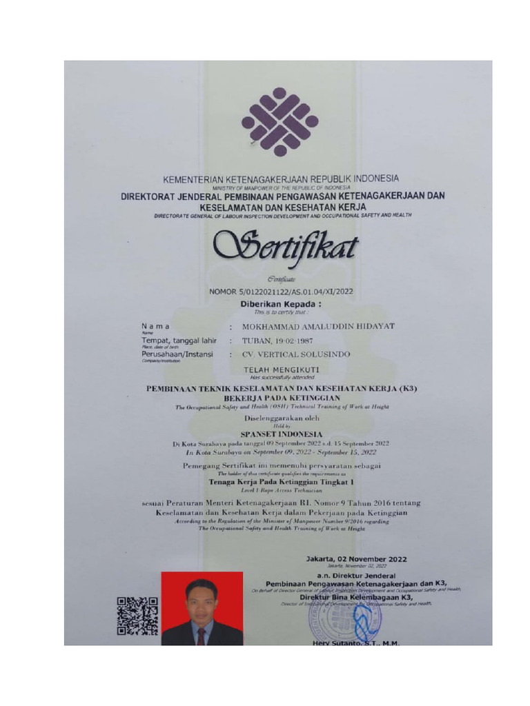 k3 Baru Ketinggian | PDF