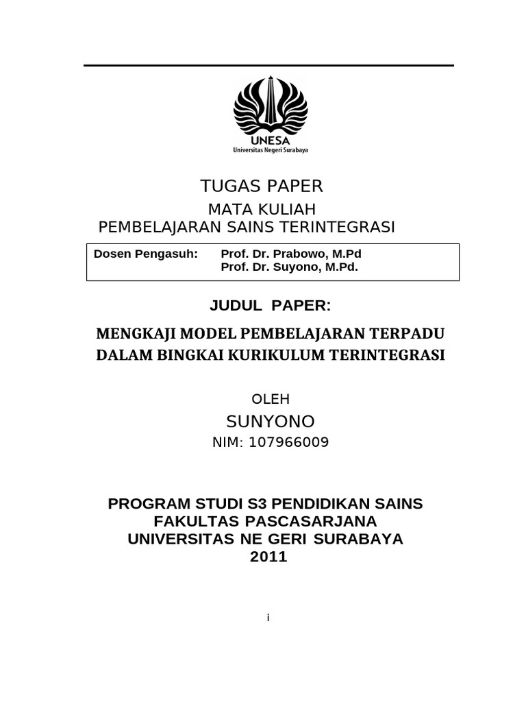 tugas-paper-sains-terintegrasi | PDF