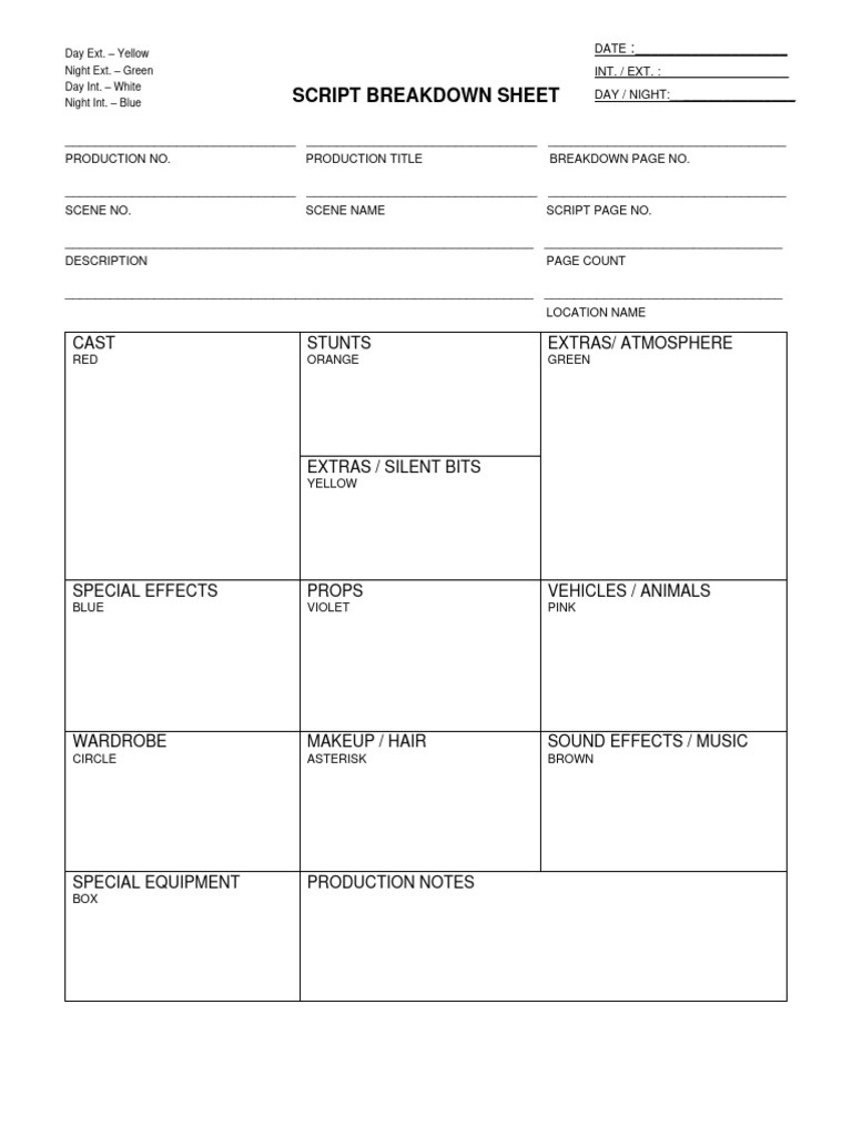 Breakdown-sheet (1) | PDF