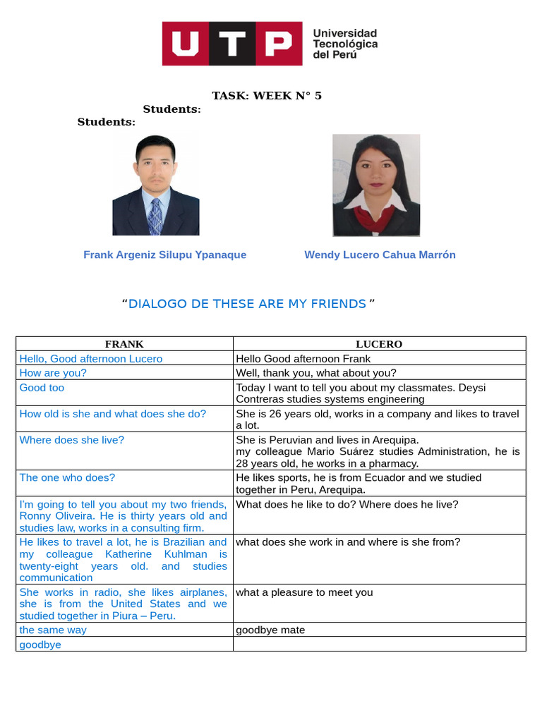 Task - Week 5 Ingles | PDF