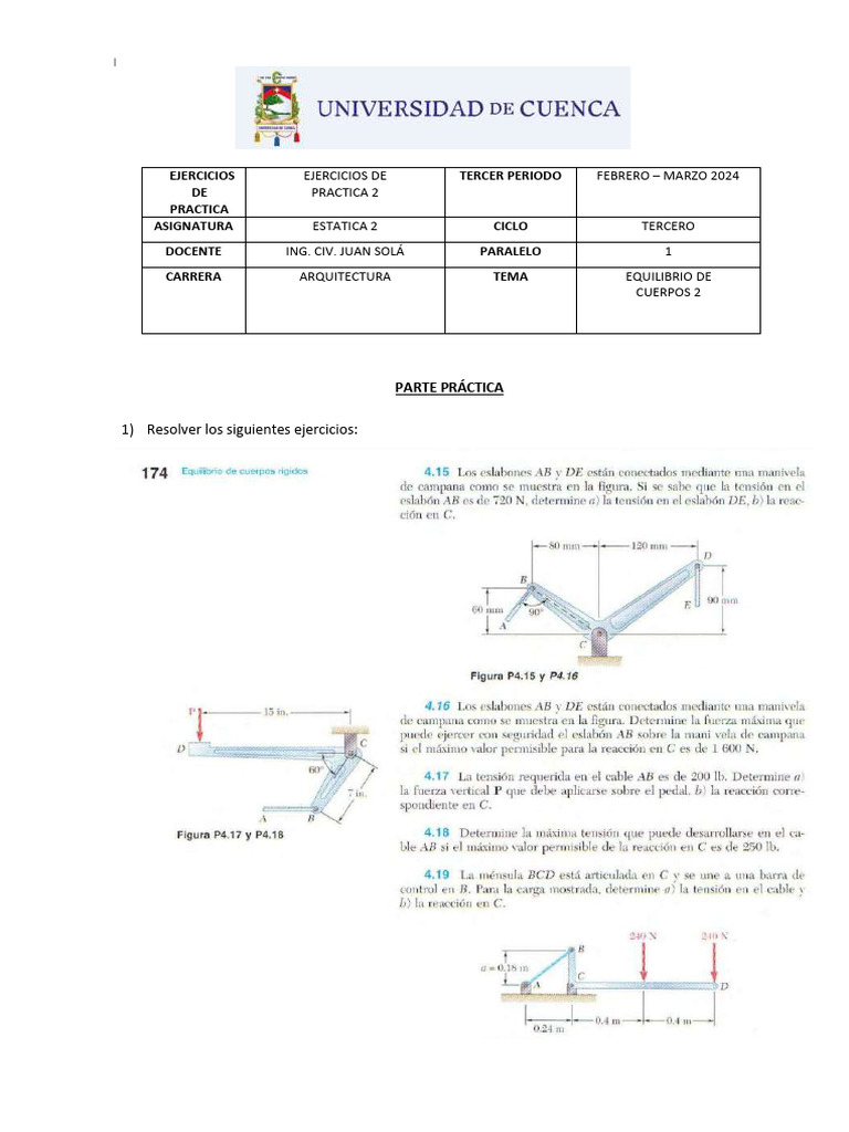 Ejercicios de Practica 2 | PDF