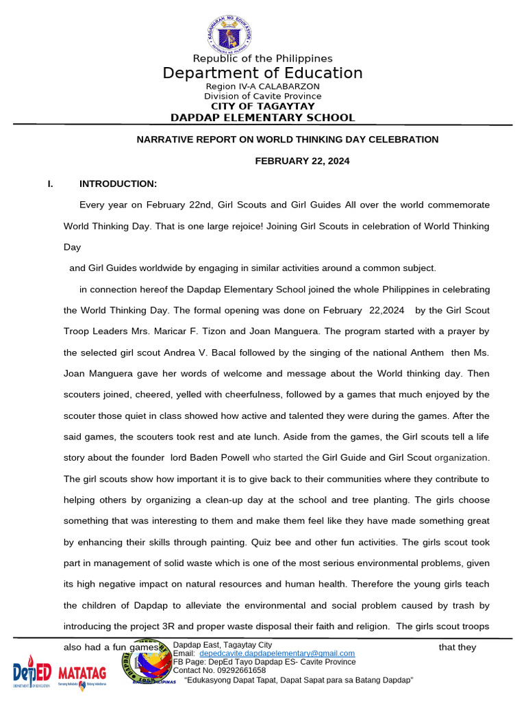 Dapdap E.S WTD | PDF