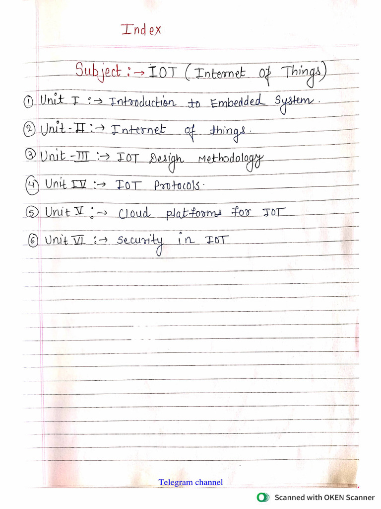 Iotes Unit1 Best Notes | PDF