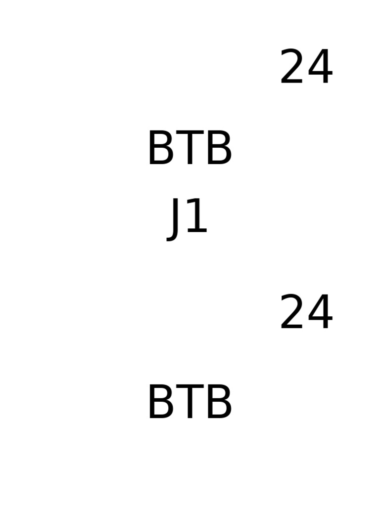 24 BTB J1 24 BTB | PDF