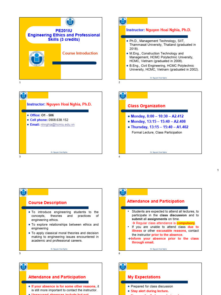 01-CE Ethics-Class 1 Beginning | PDF