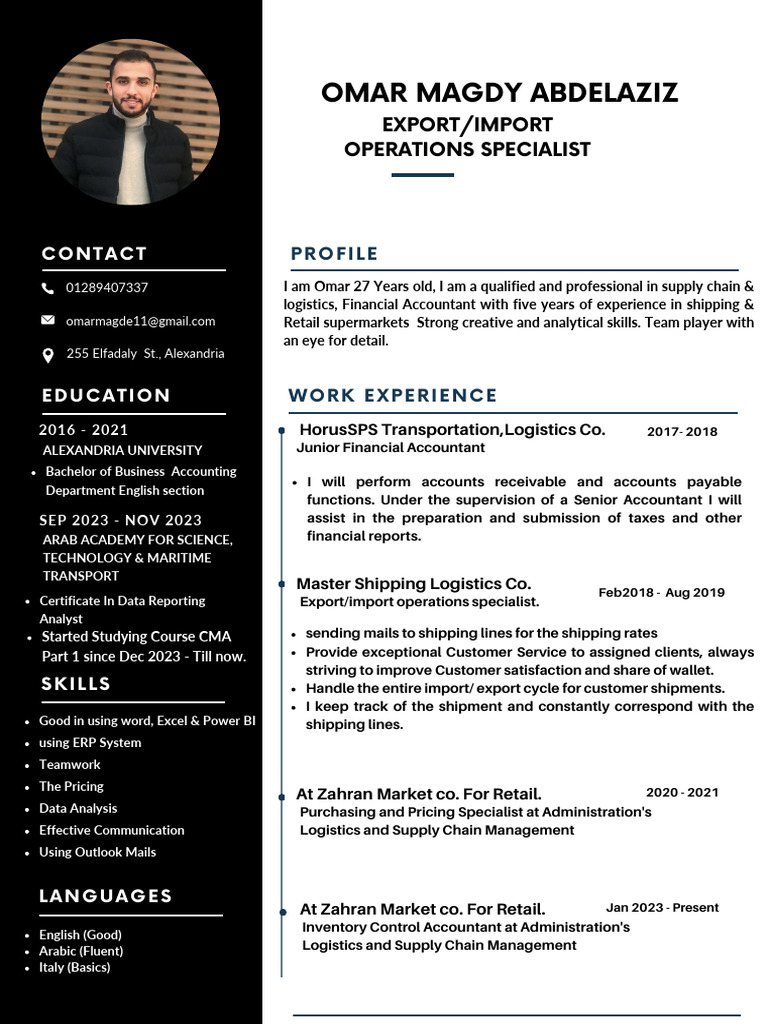 CV Operations Coordinator | PDF | Logistics | Career & Growth