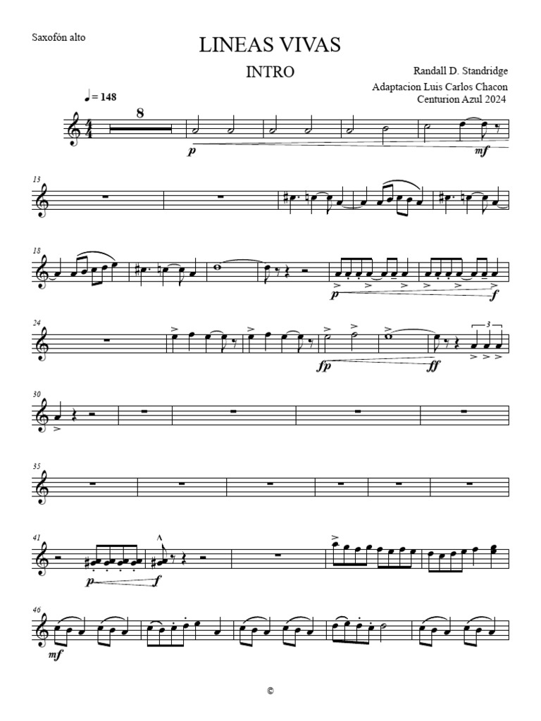 Intro 2024 Centurion - Saxofón Alto | PDF