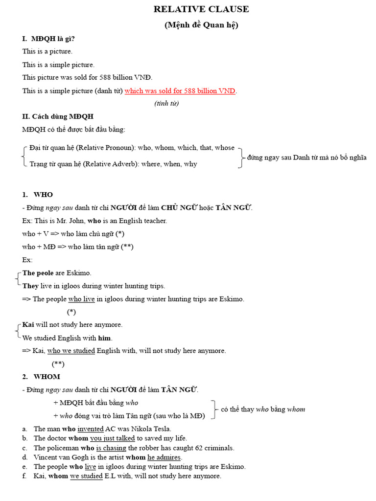 Relative Clause | PDF