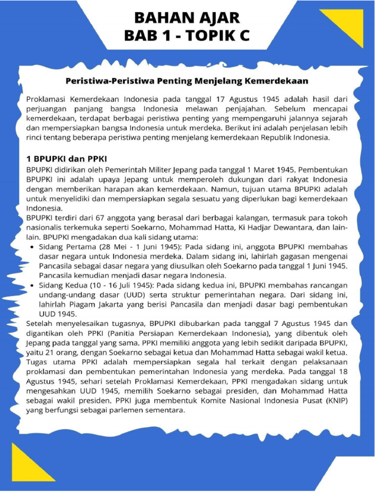 PERISTIWA SEPUTAR KEMERDEKAAN | PDF