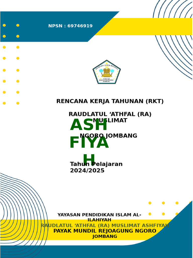 Contoh Cover 1 RKT | PDF