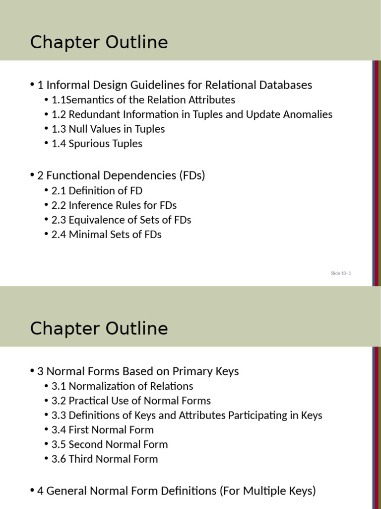 Functional Dependencies and Normalization | PDF