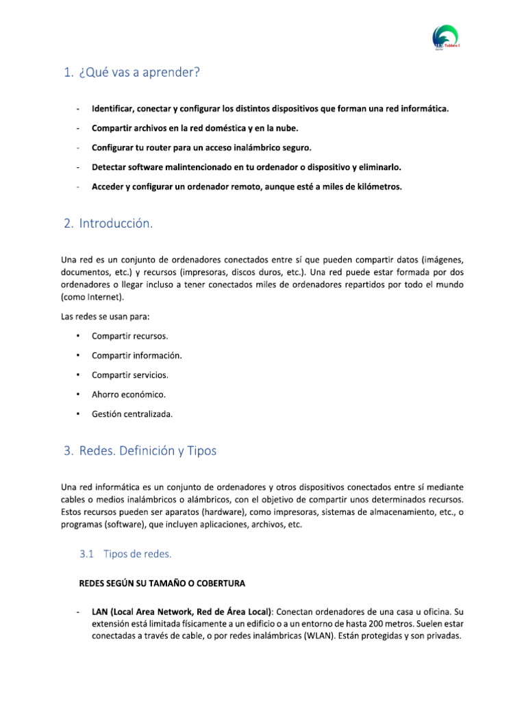 Conceptos básicos de Redes | PDF