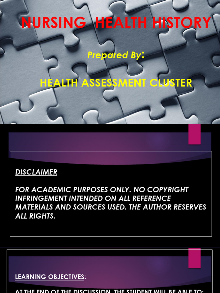 2 - Nursing Health History-Health Assessment | PDF