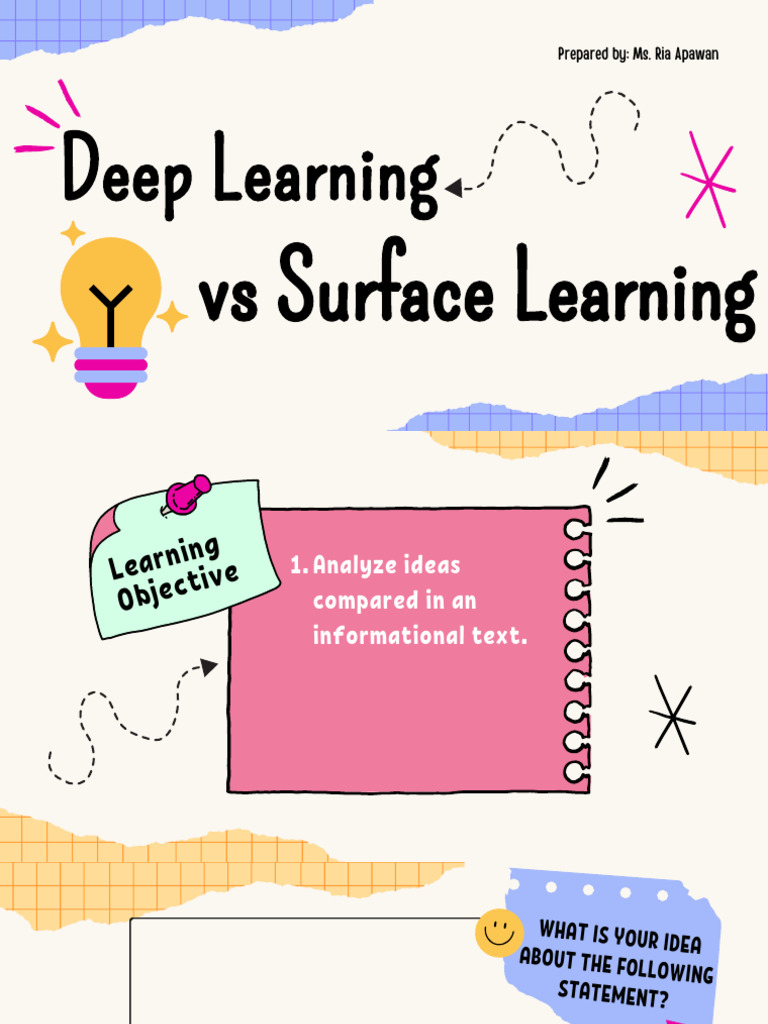 Deep Learning Vs Surface Learning | PDF