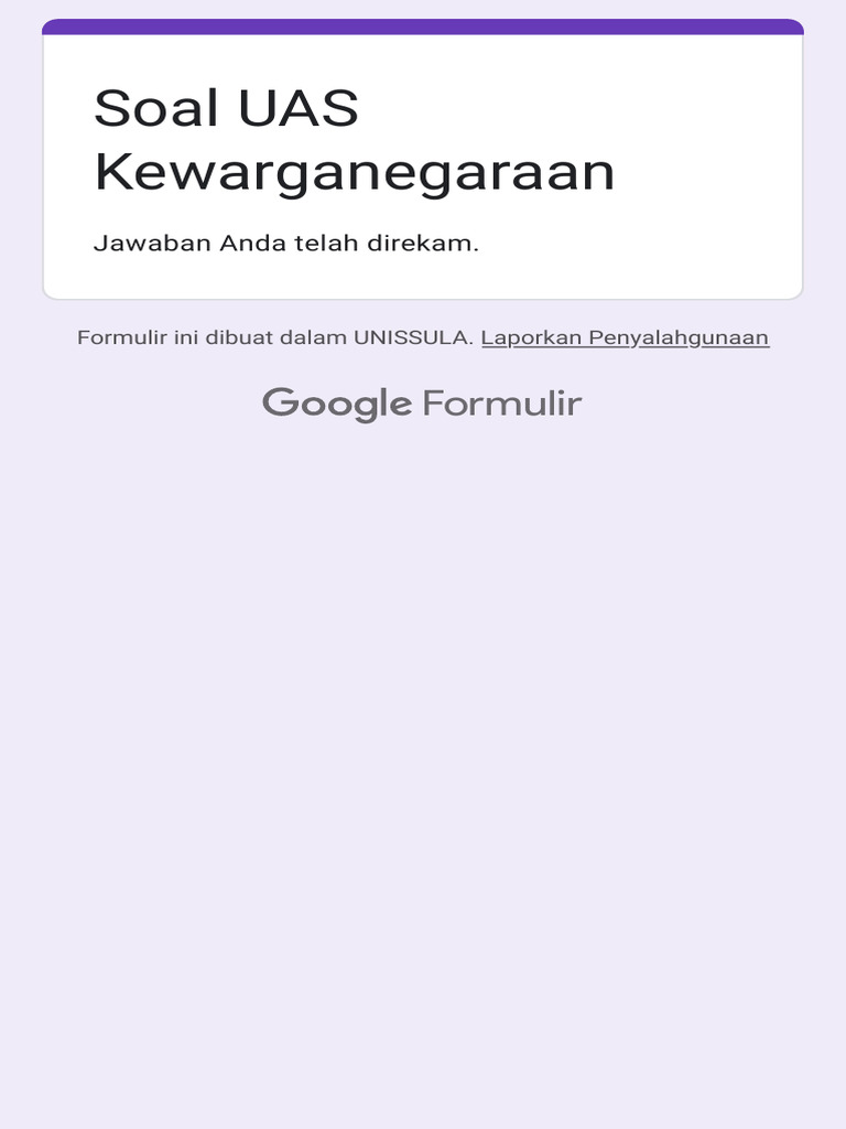 Soal UAS Kewarganegaraan | PDF