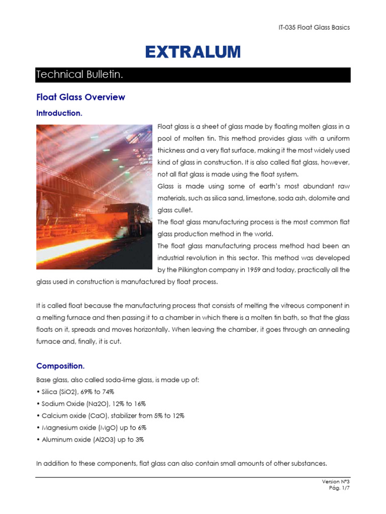 IT 035 Float Glass Basics | PDF | Glasses | Physical Sciences