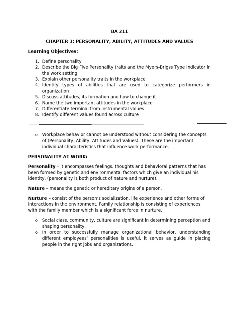 BA 211 Chapter 3 | PDF