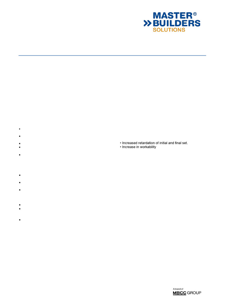 MasterPozzolith 427 - Indonesia - MBSI | PDF