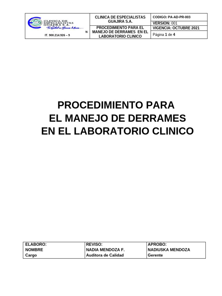 9 - Pro Manejo de Derrames | PDF