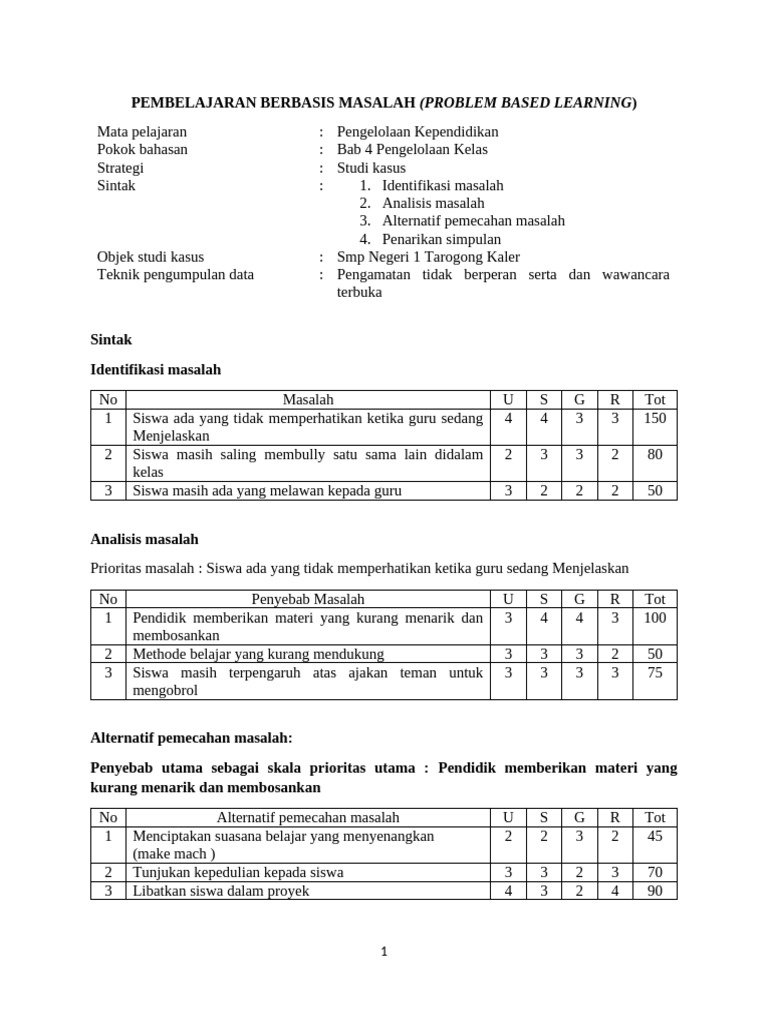 Kel 4 Study Casus Pengelolaan Kelas | PDF