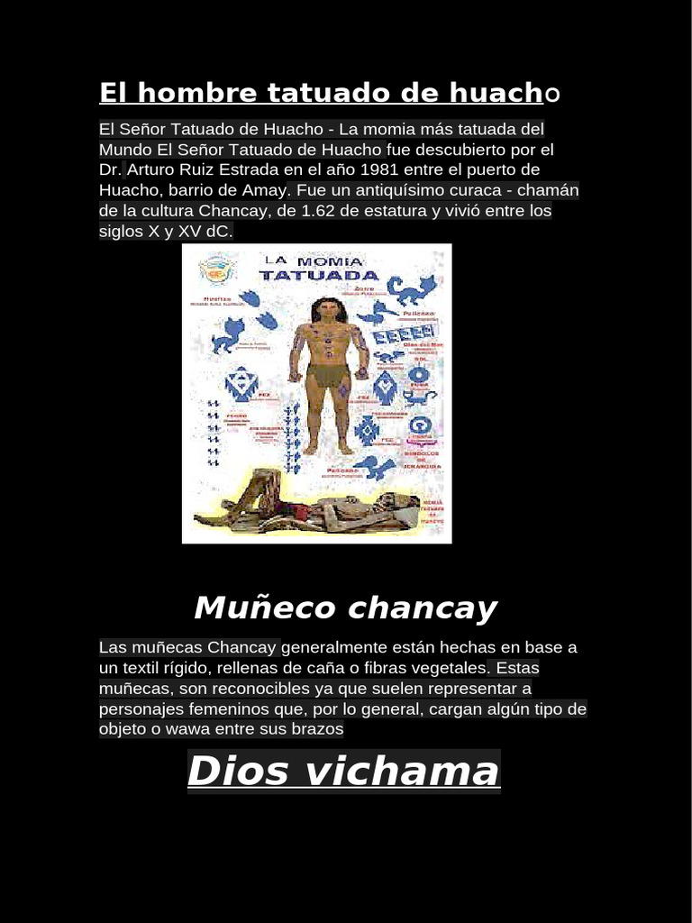 El Hombre Tatuado de Huacho | PDF