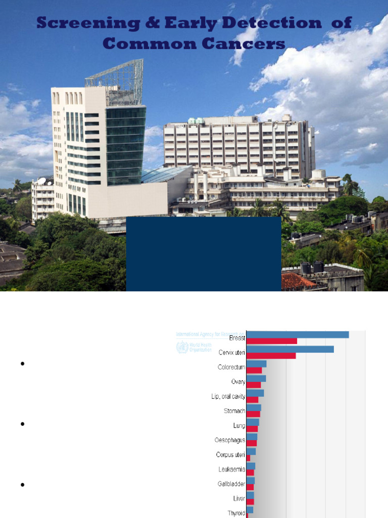 1screening Early Detection of Common Cancers - DR - Sharmila Pimple | PDF