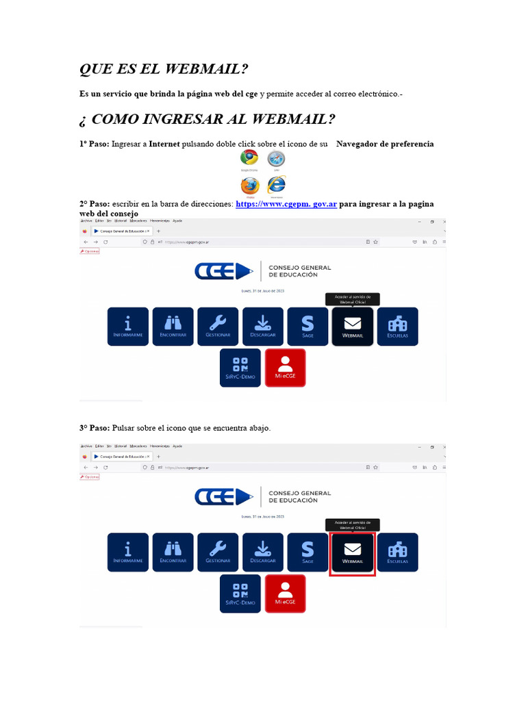 Manual Webmail 2013 | PDF