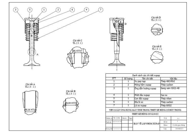 bản vẽ cụm xupap ngày 22.12 | PDF