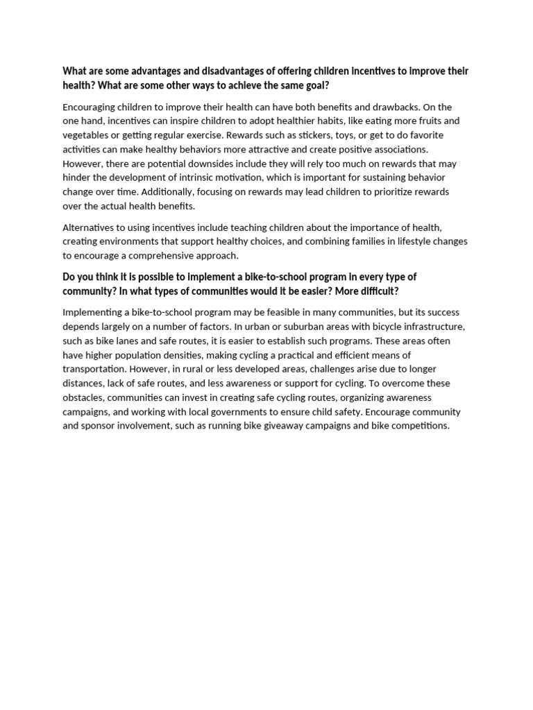 What Are Some Advantages and Disadvantages of Offering Children ...