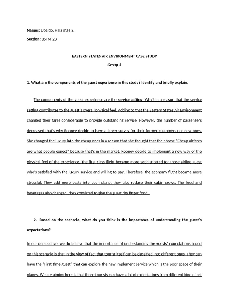 Case Study Quiz G3 | PDF