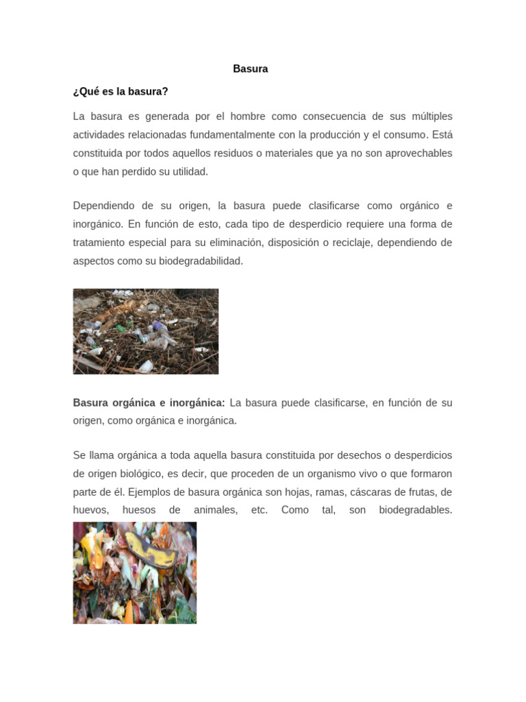 Basura | PDF