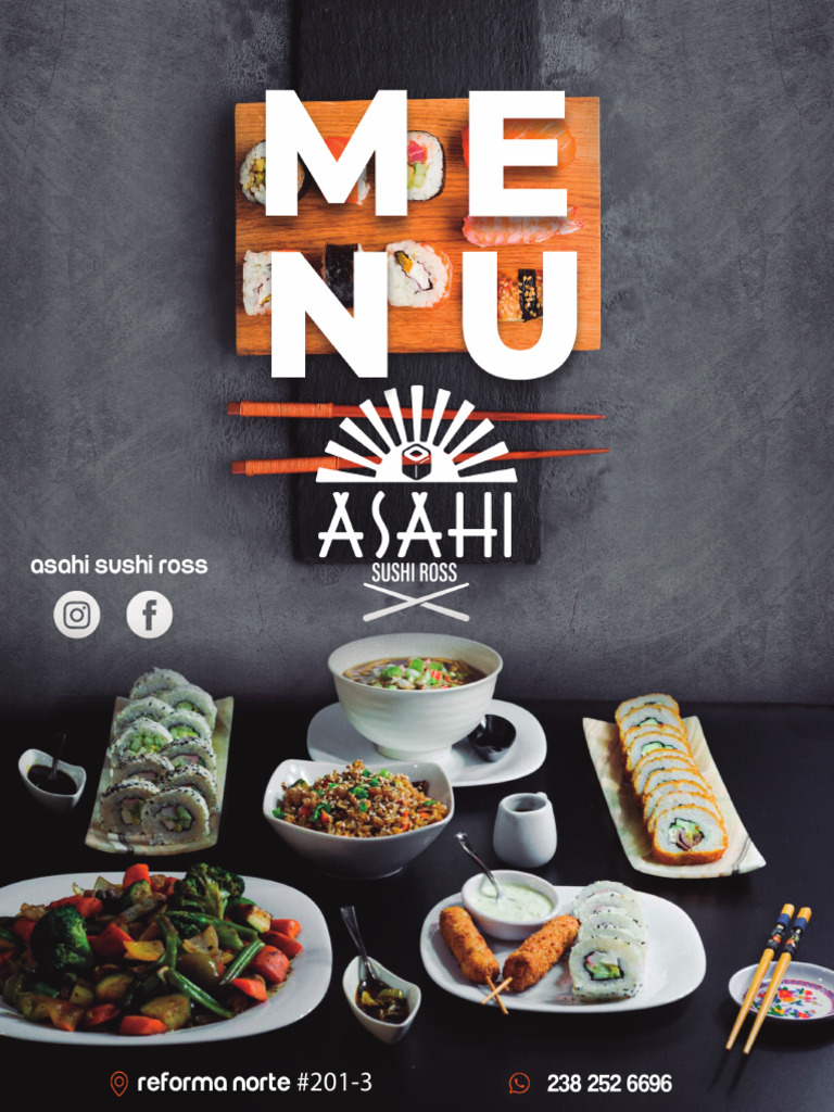 Menú Japonés Asahi Sushi | PDF